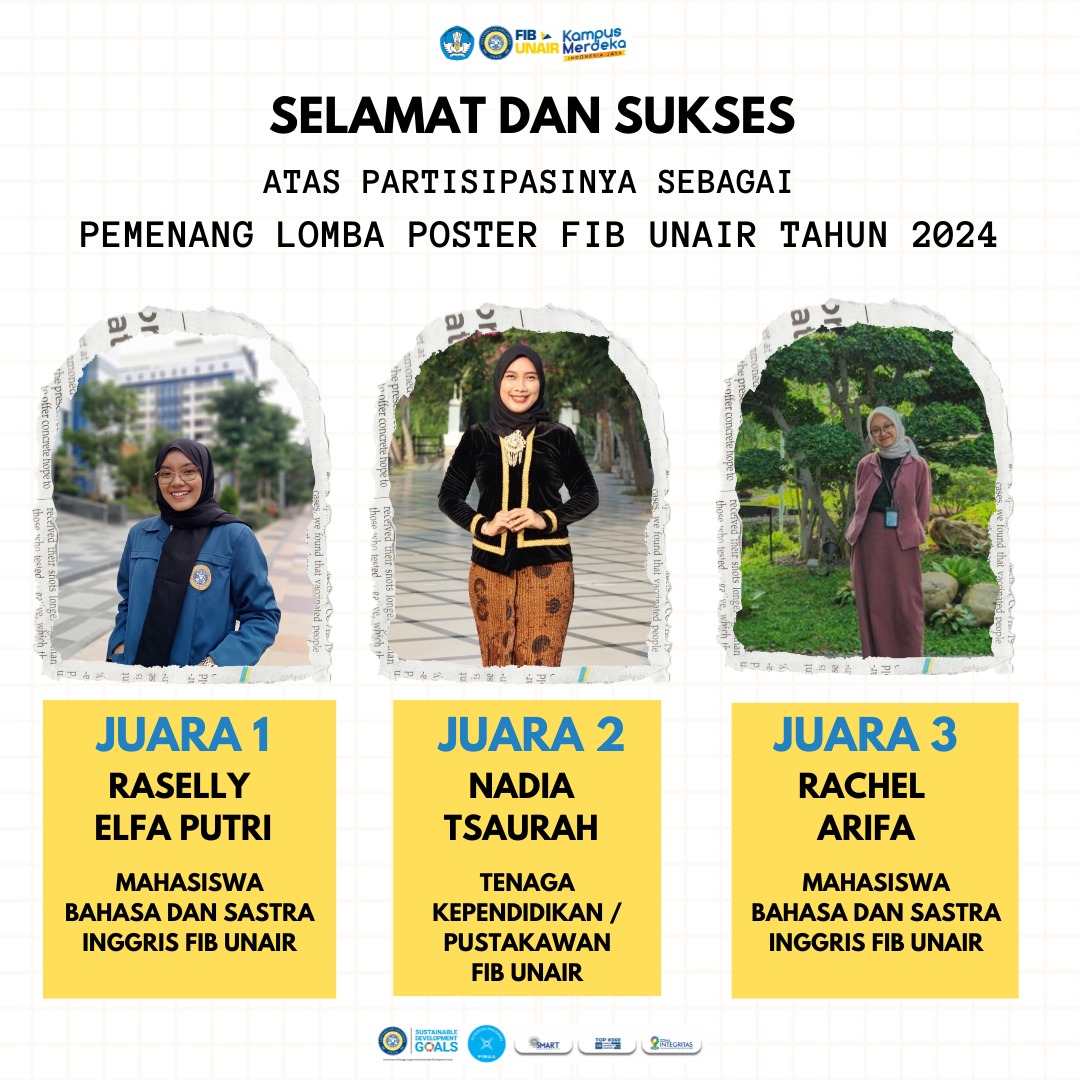 Pengumuman Pemenang Lomba Poster FIB UNAIR 2024